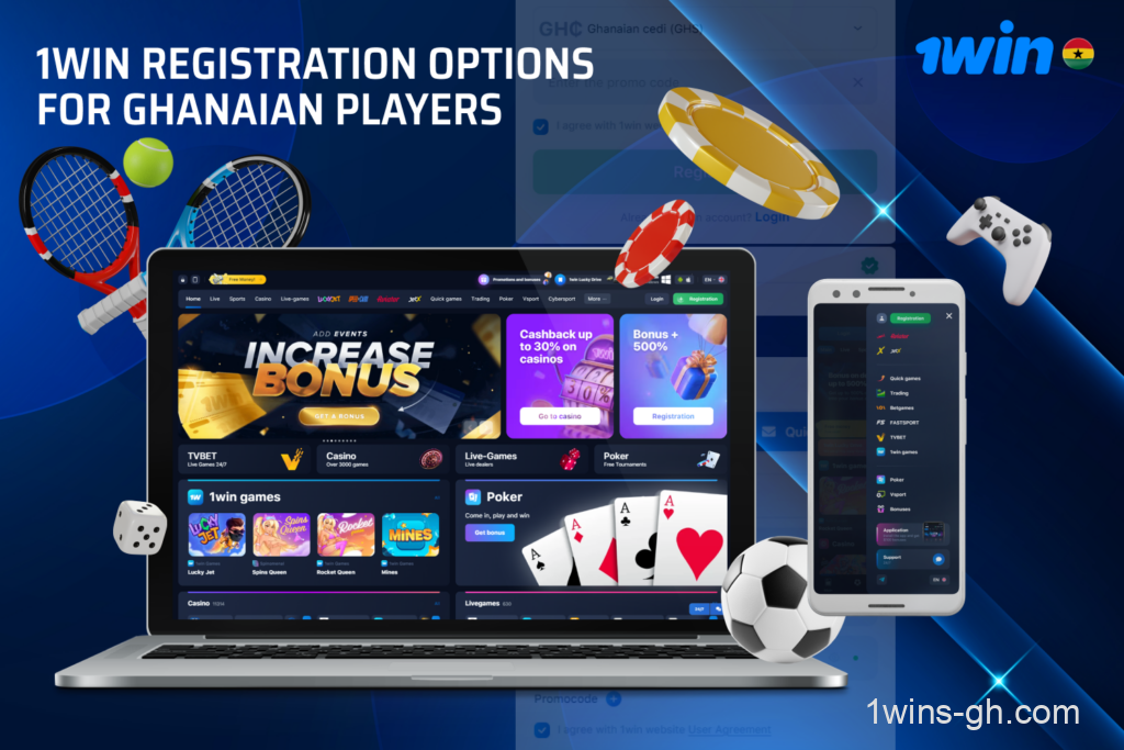 1win Register: How Players from Ghana can Sign Up?